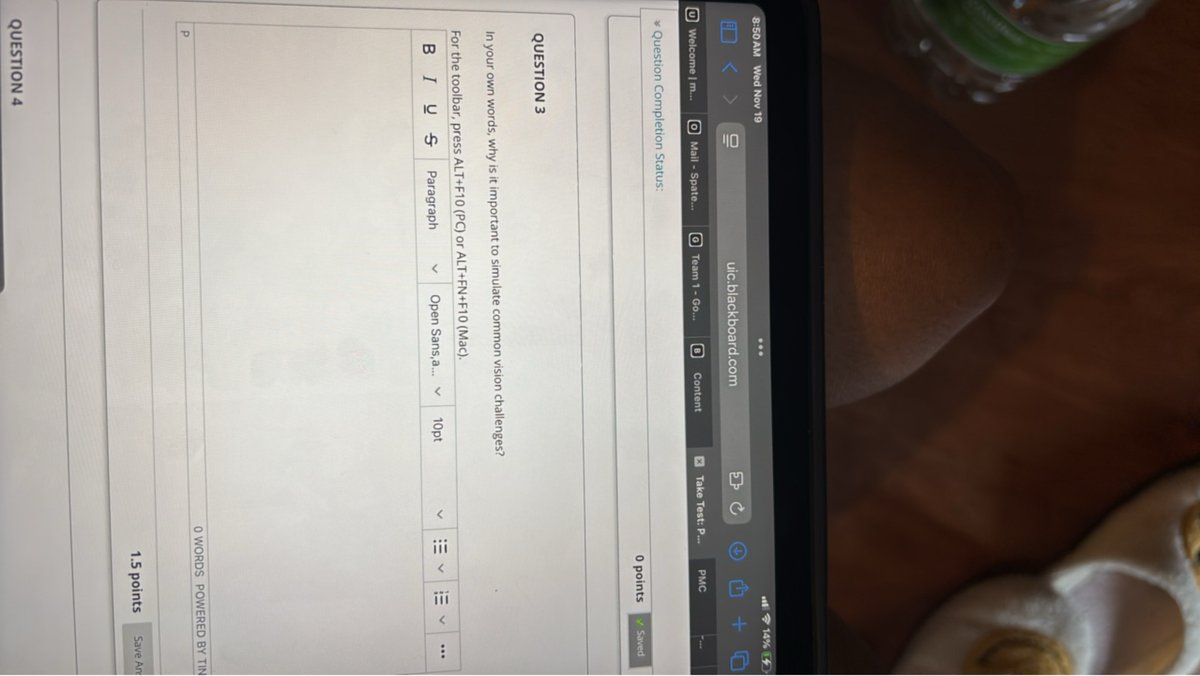 In your own words, why is it important to simulate common vision challeng..