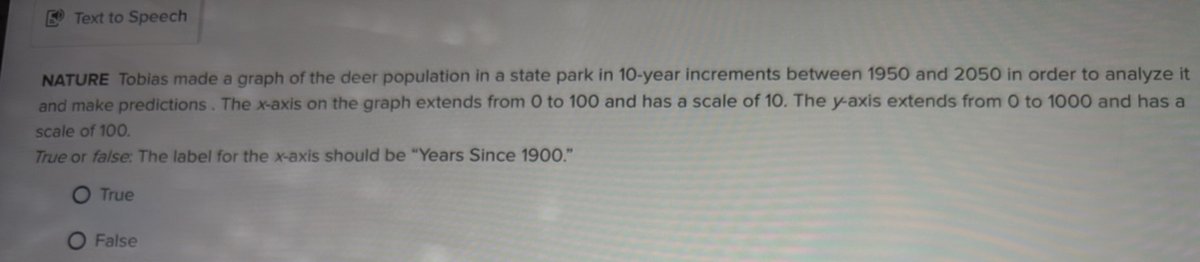 Tobias made a graph of the deer population in a state park in 10-year inc..