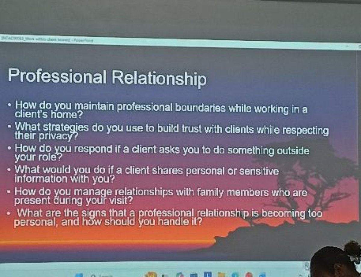 Professional Relationship How do you maintain professional boundaries wh..