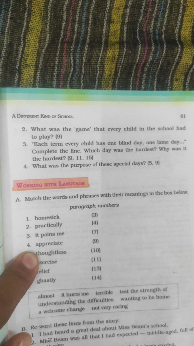 A. Match the words and phrases with their meanings in the box below. hom..