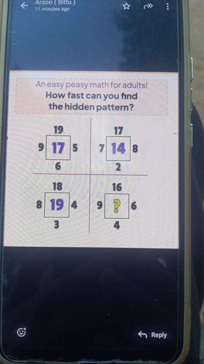 An easy peasy math for adults! How fast can you find the hidden pattern?