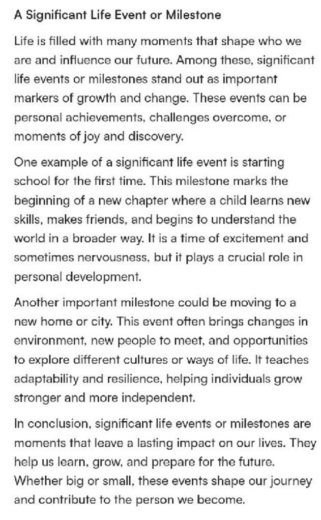 A Significant Life Event or Milestone Life is filled with many moments t..