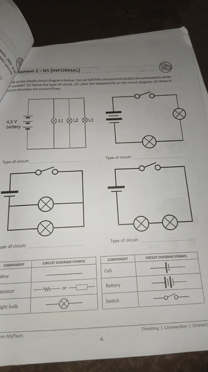 Look at the simple circuit diagrams below. Can we tell if the components