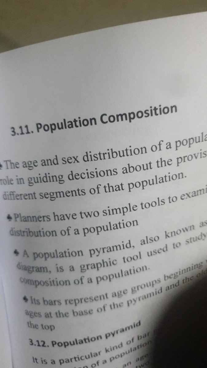 3.11. Population Composition The age and sex distribution of a populatio..
