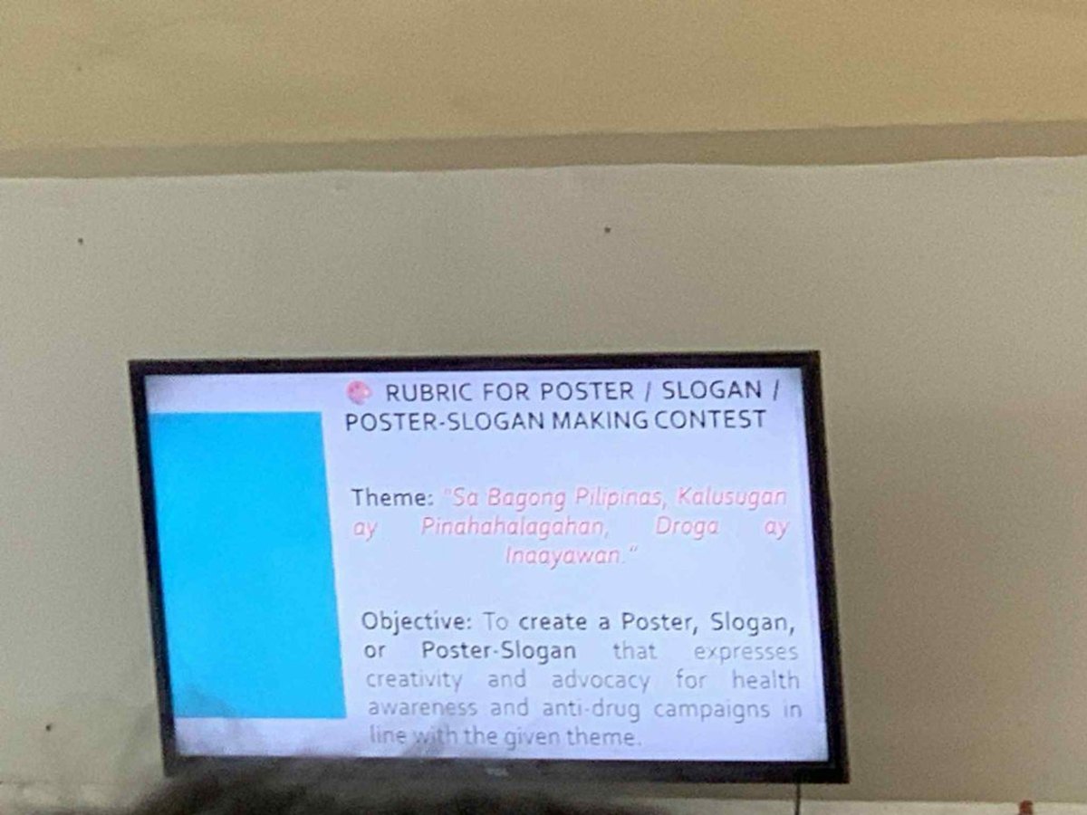 RUBRIC FOR POSTER / SLOGAN / POSTER-SLOGAN MAKING CONTEST Theme: "Sa Bag..