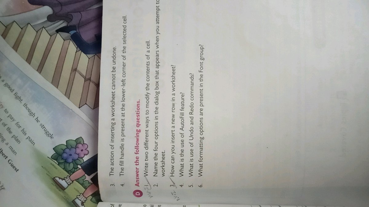 Answer the following questions. Write two different ways to modify the c..