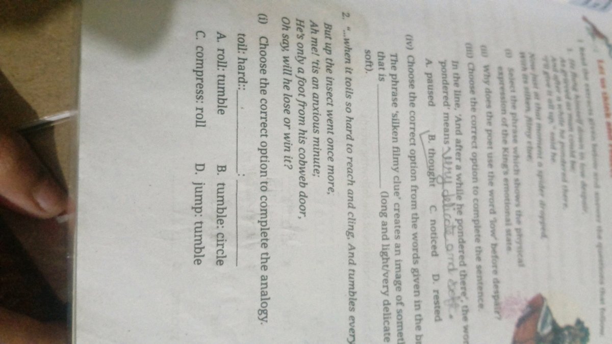 Read the extracts and answer the questions that follow: "...the King him..
