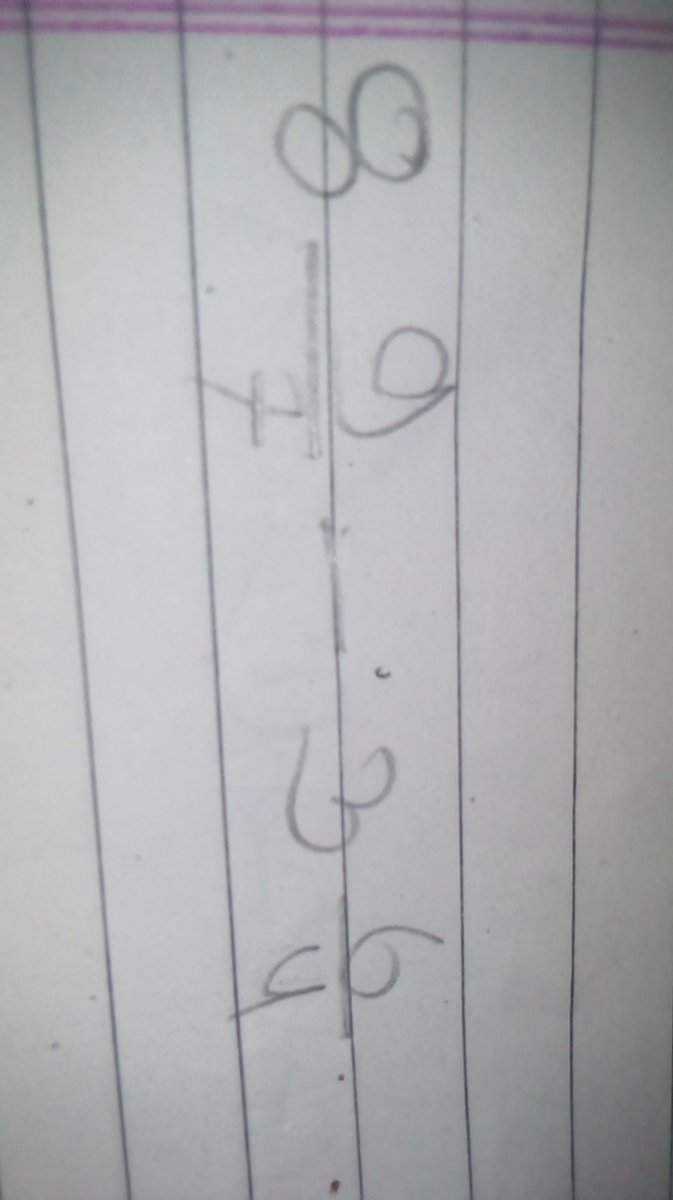 The image shows the fraction 8/9 divided by 3/6. Please solve this proble..