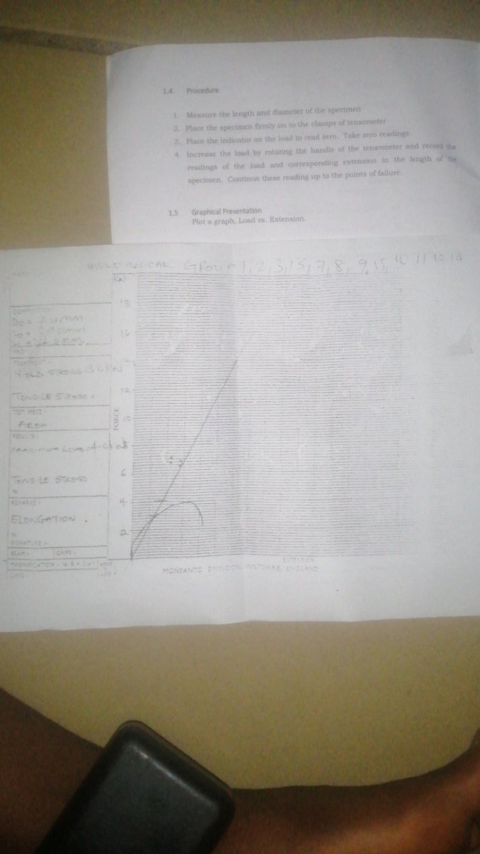Here are the instructions for a practical experiment: 1.4 Procedure Meas..