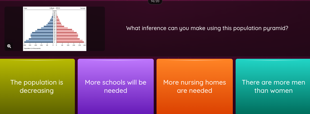 What inference can you make using this population pyramid? | Filo