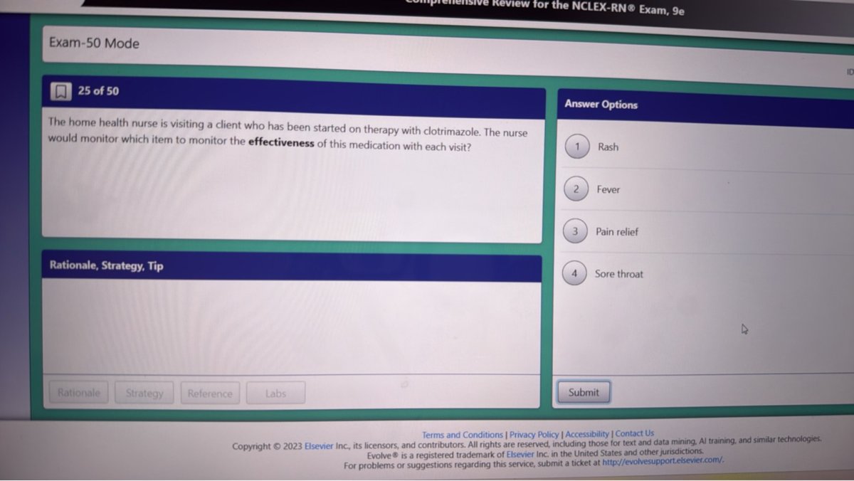 The home health nurse is visiting a client who has been started on therap..
