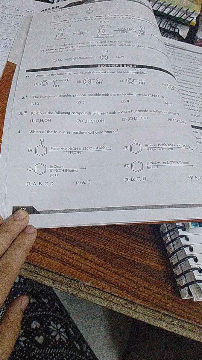 Here are a few questions from a chemistry textbook: BEGINNER'S BOX-3 Wh..