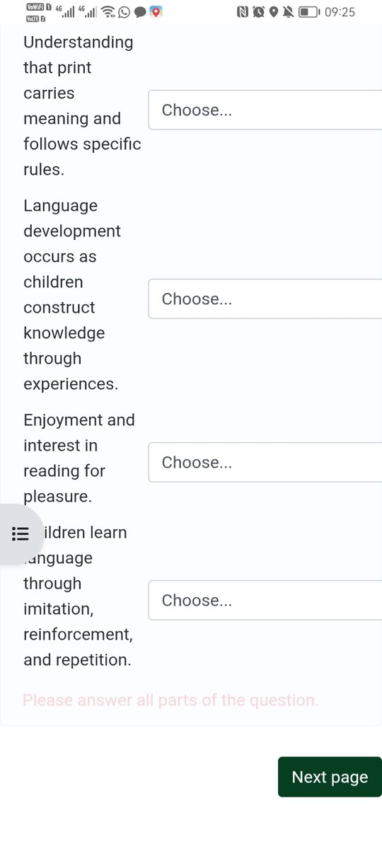 Understanding that print carries meaning and follows specific rules. Lan..