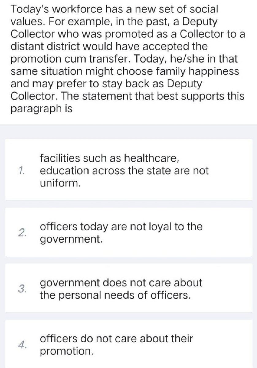 Today's workforce has a new set of social values. For example, in the pas..
