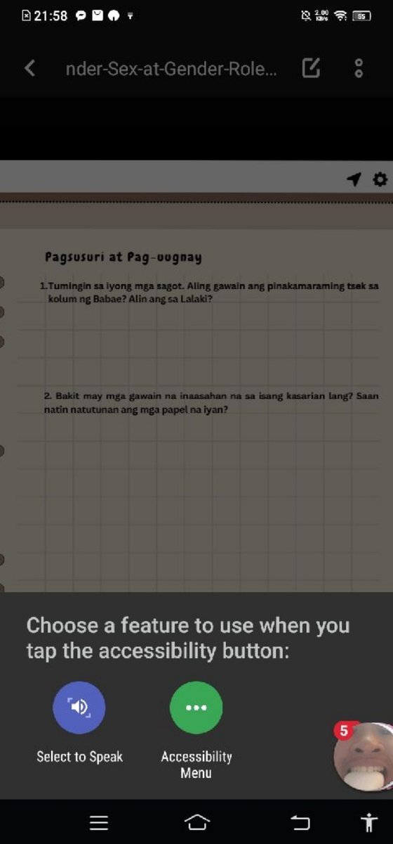 Pagsusuri at Pag-uugnay Tumingin sa iyong mga sagot. Aling gawain ang pi..