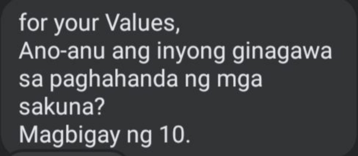 for your Values, Ano-anu ang inyong ginagawa sa paghahanda ng mga sakuna?..