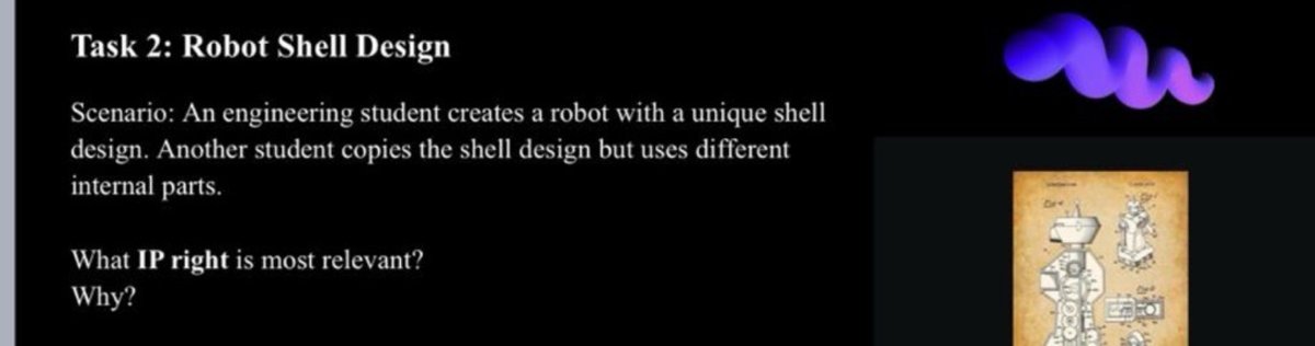 Task 2: Robot Shell Design Scenario: An engineering student creates a ro..