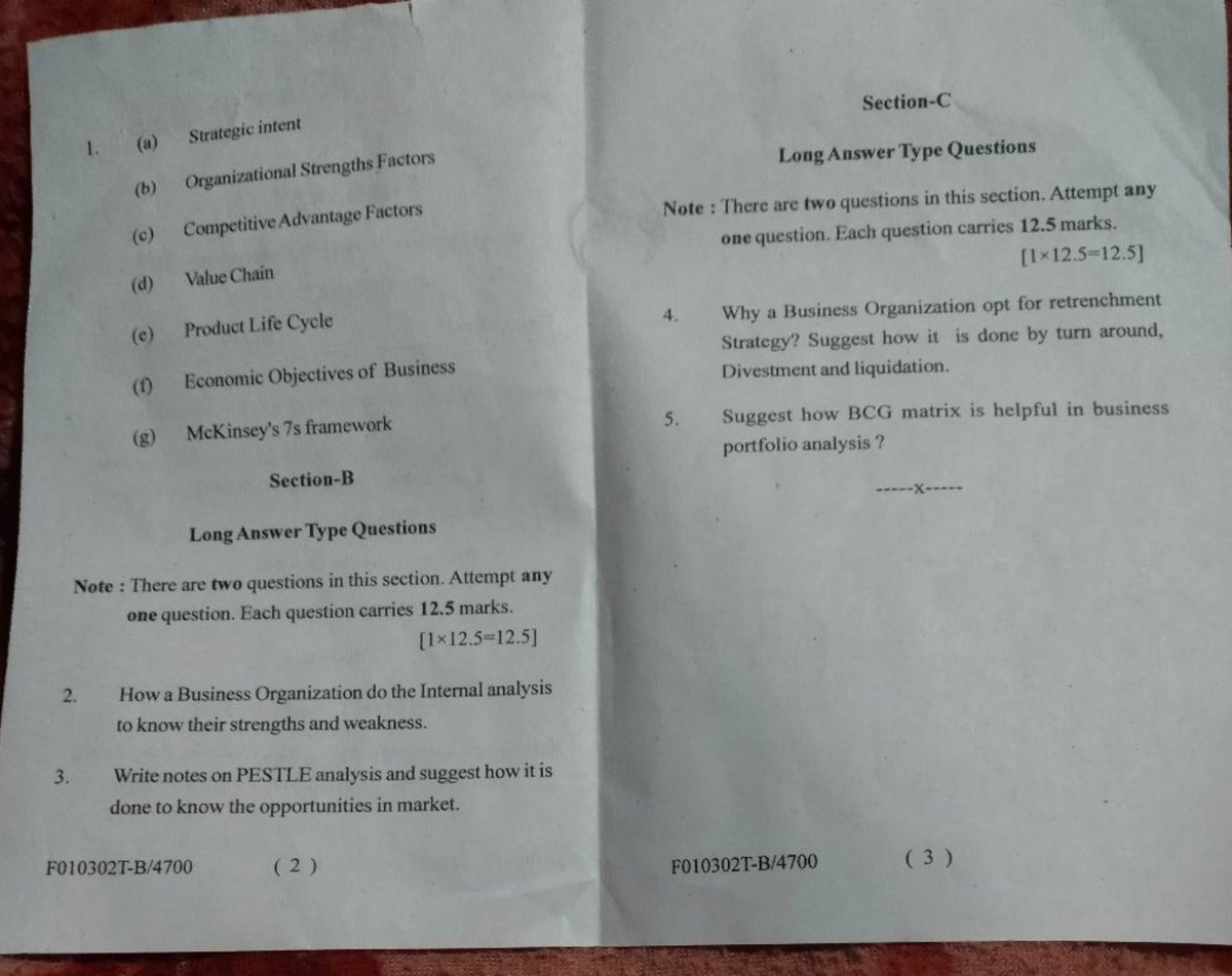 Here are the questions from the image: Section-C Long Answer Type Questi..