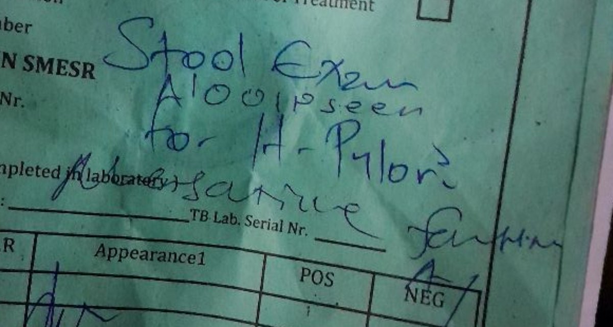 The image provided contains a handwritten note on a form. The OCR output