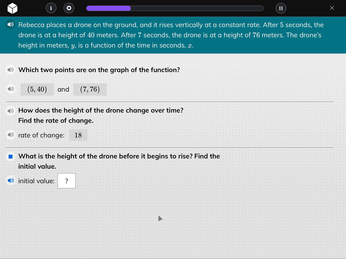 Rebecca places a drone on the ground, and it rises vertically at a consta..