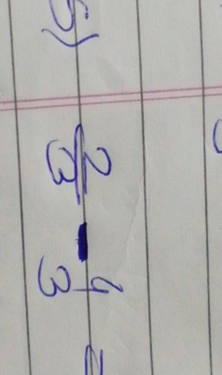 The image shows a mathematical expression written vertically. It appears