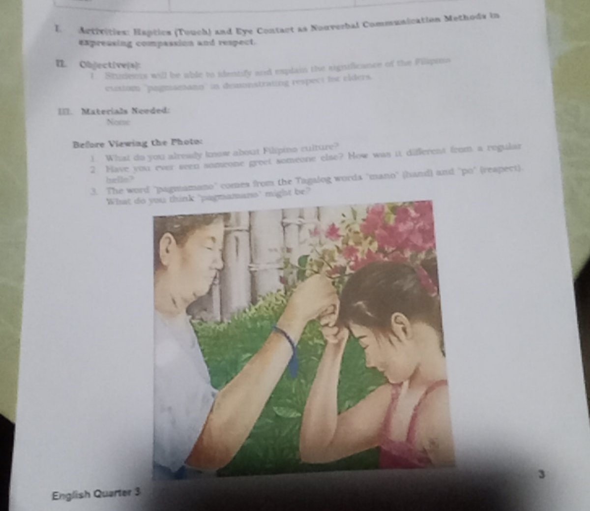 Haptics Nonverbal Communication Tagalog
