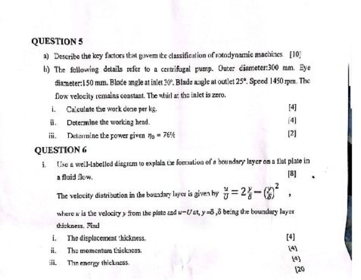 QUESTION 5 a) Describe the key factors that govern the classification of