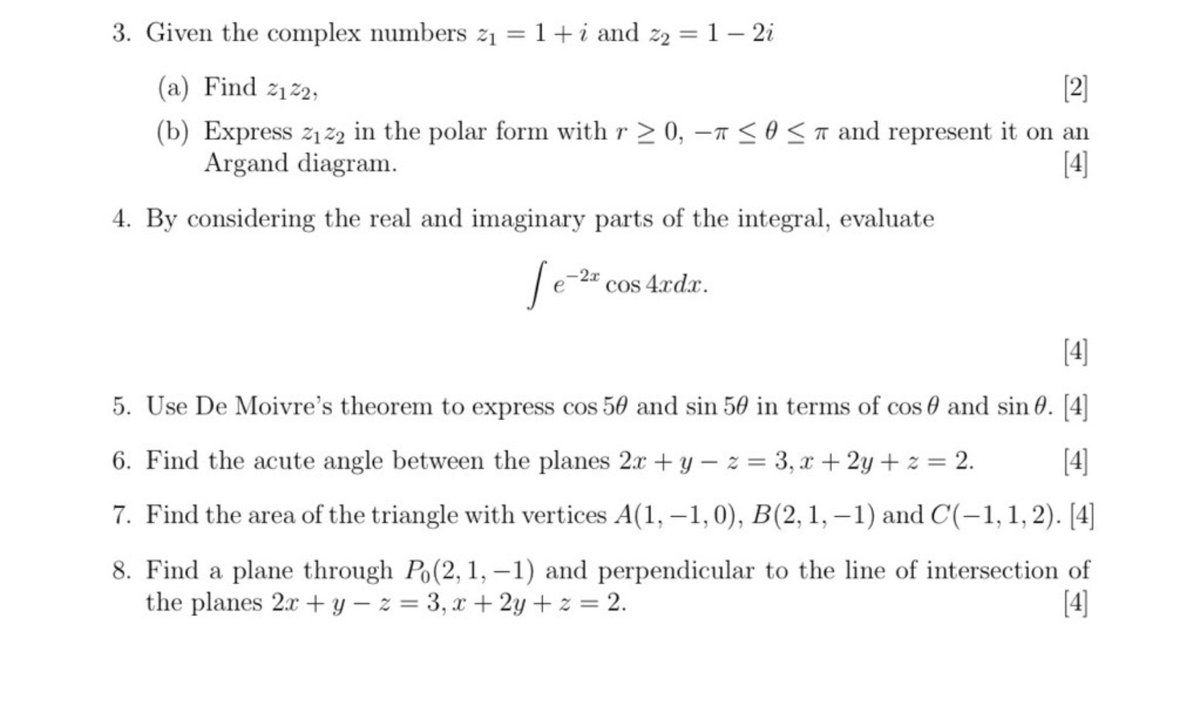 Given the complex numbers z_1 = 1 + i and z_2 = 1 - 2i (a) Find z_1z_2.