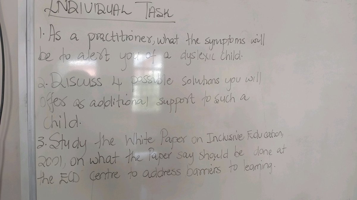 INDIVIDUAL TASK As a practitioner, what symptoms will alert you to a dys..