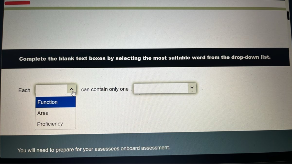 Complete the blank text boxes by selecting the most suitable word from th..