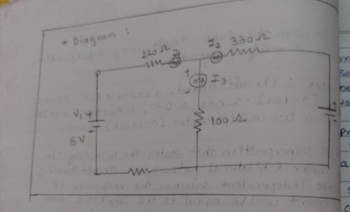 Here is a diagram of a circuit: Diagram: Circuit Diagram with compone..