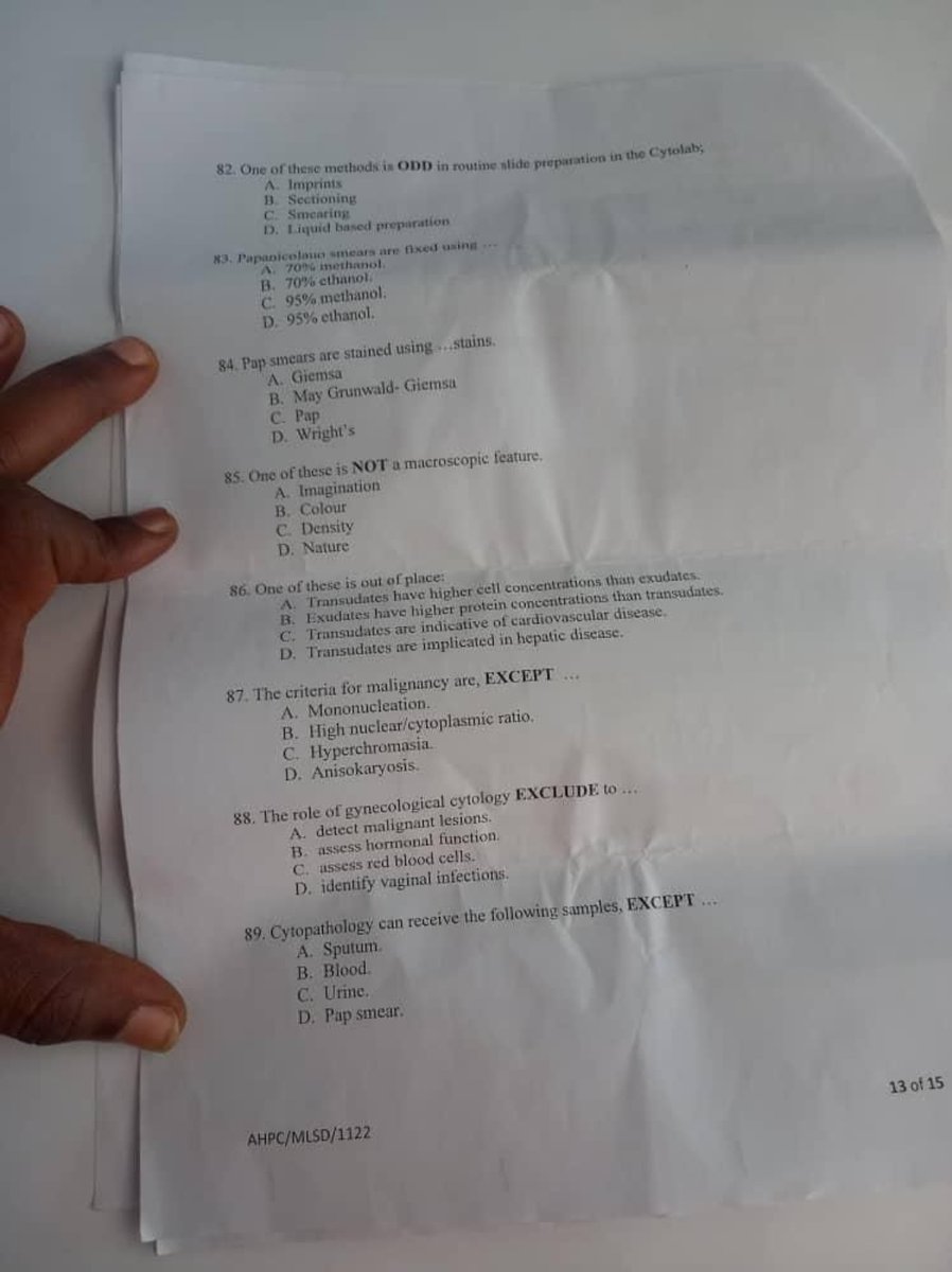 One of these methods is ODD in routine slide preparation in the Cytolab,