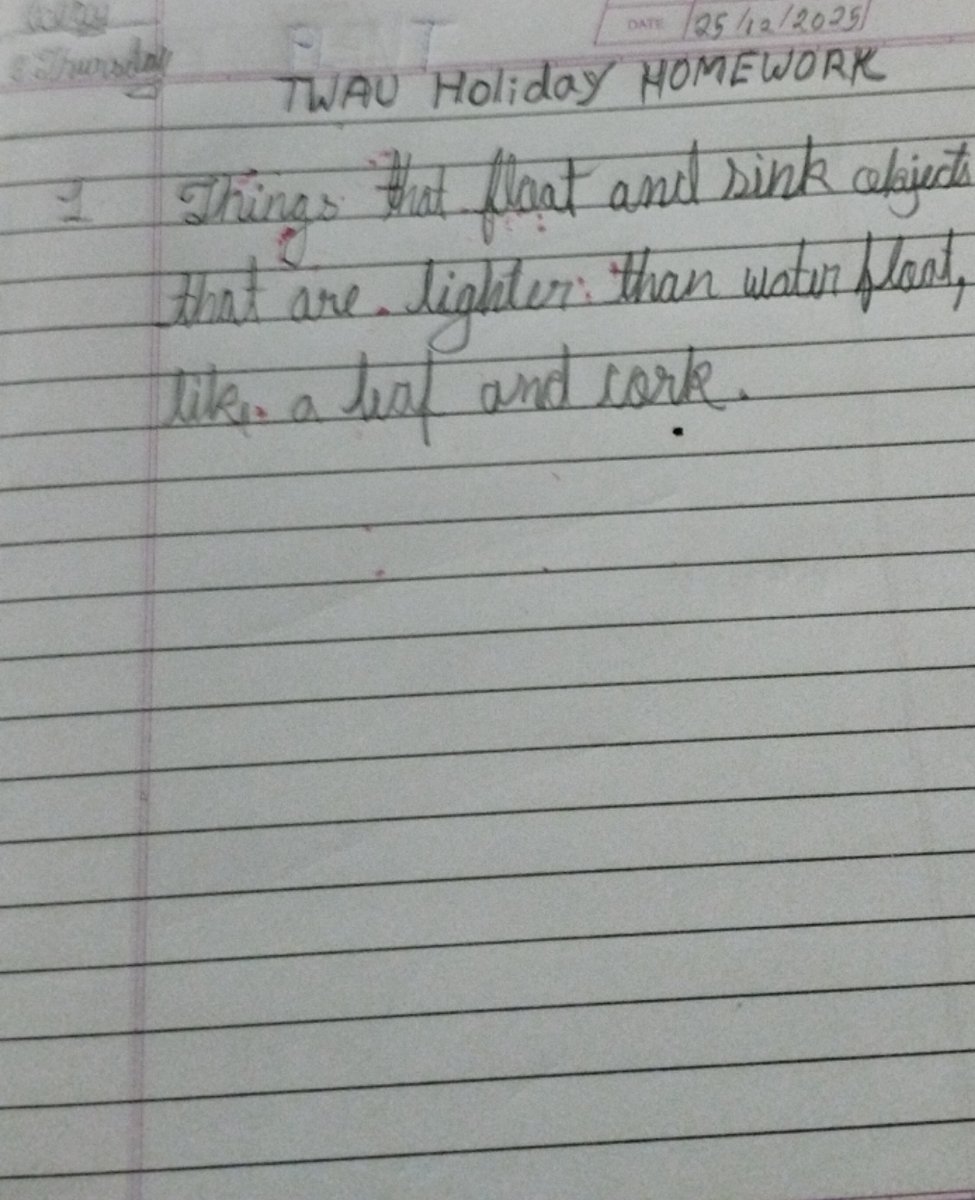 Things that float and sink objects that are lighter than water plant, lik..