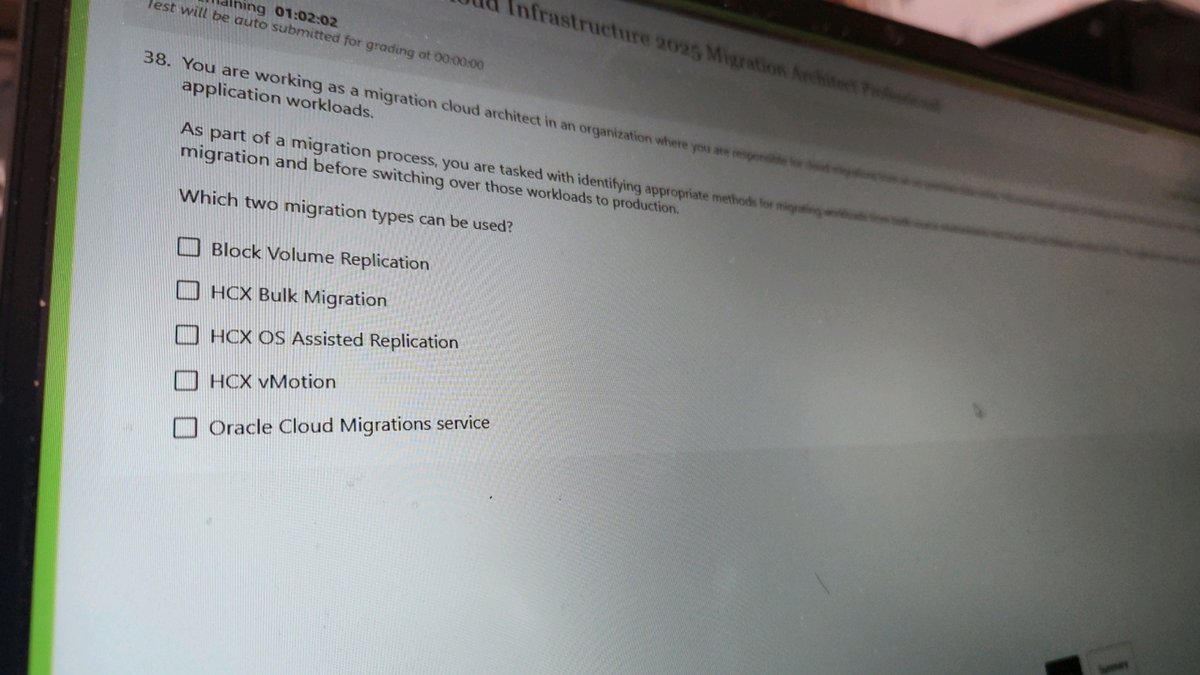 You are working as a migration cloud architect in an organization where y..