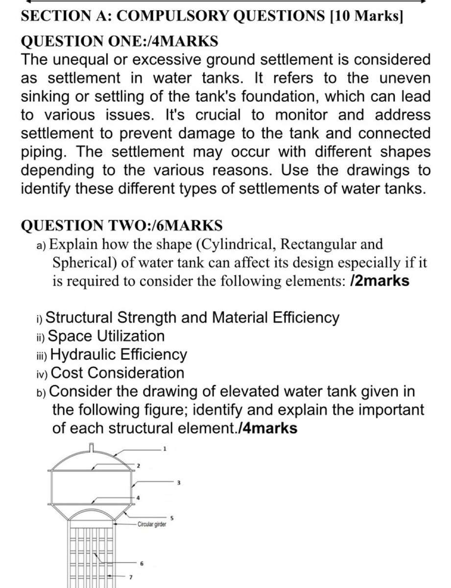 SECTION A: COMPULSORY QUESTIONS [10 Marks] QUESTION ONE: /4MARKS The une..
