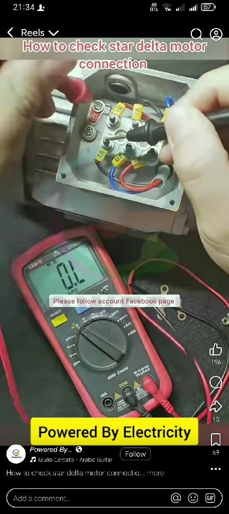 How to check star delta motor connection? | Filo