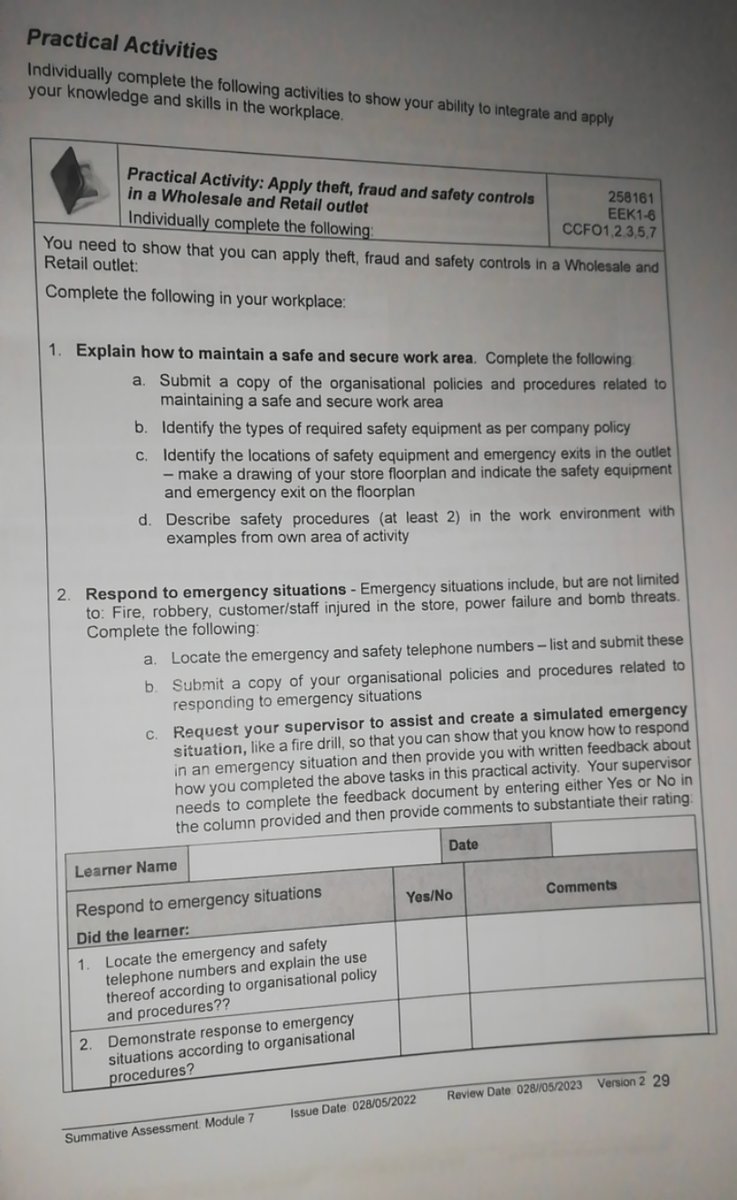 Practical Activities Individually complete the following activities to sh..