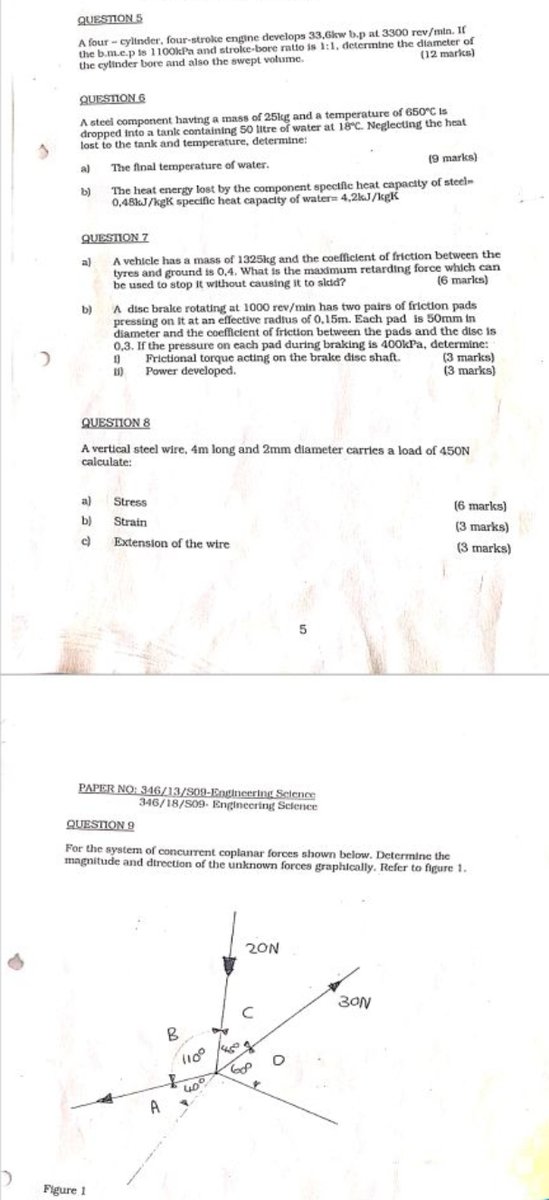 For the system of concurrent coplanar forces shown below. Determine the m..