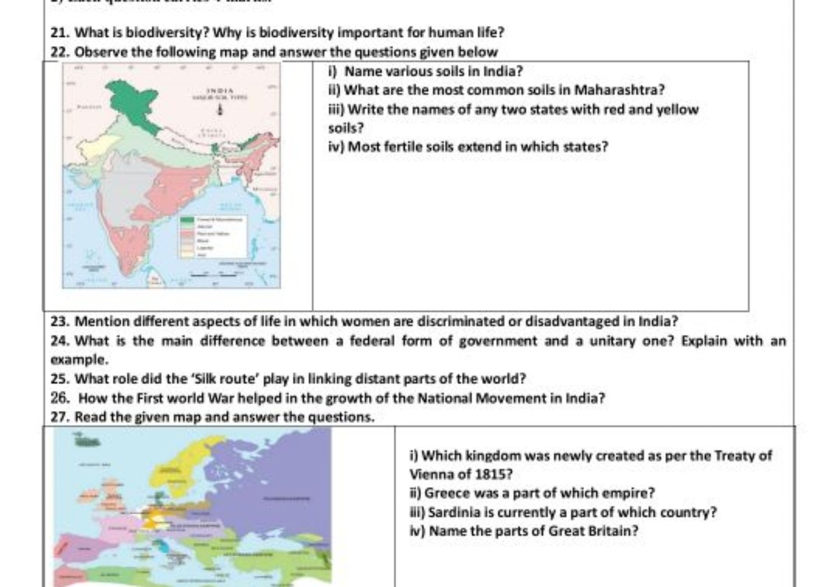 What is biodiversity? Why is biodiversity important for human life? Obser..