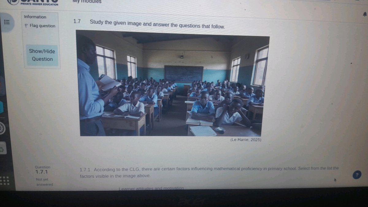 Study the given image and answer the questions that follow. Question 1.7..
