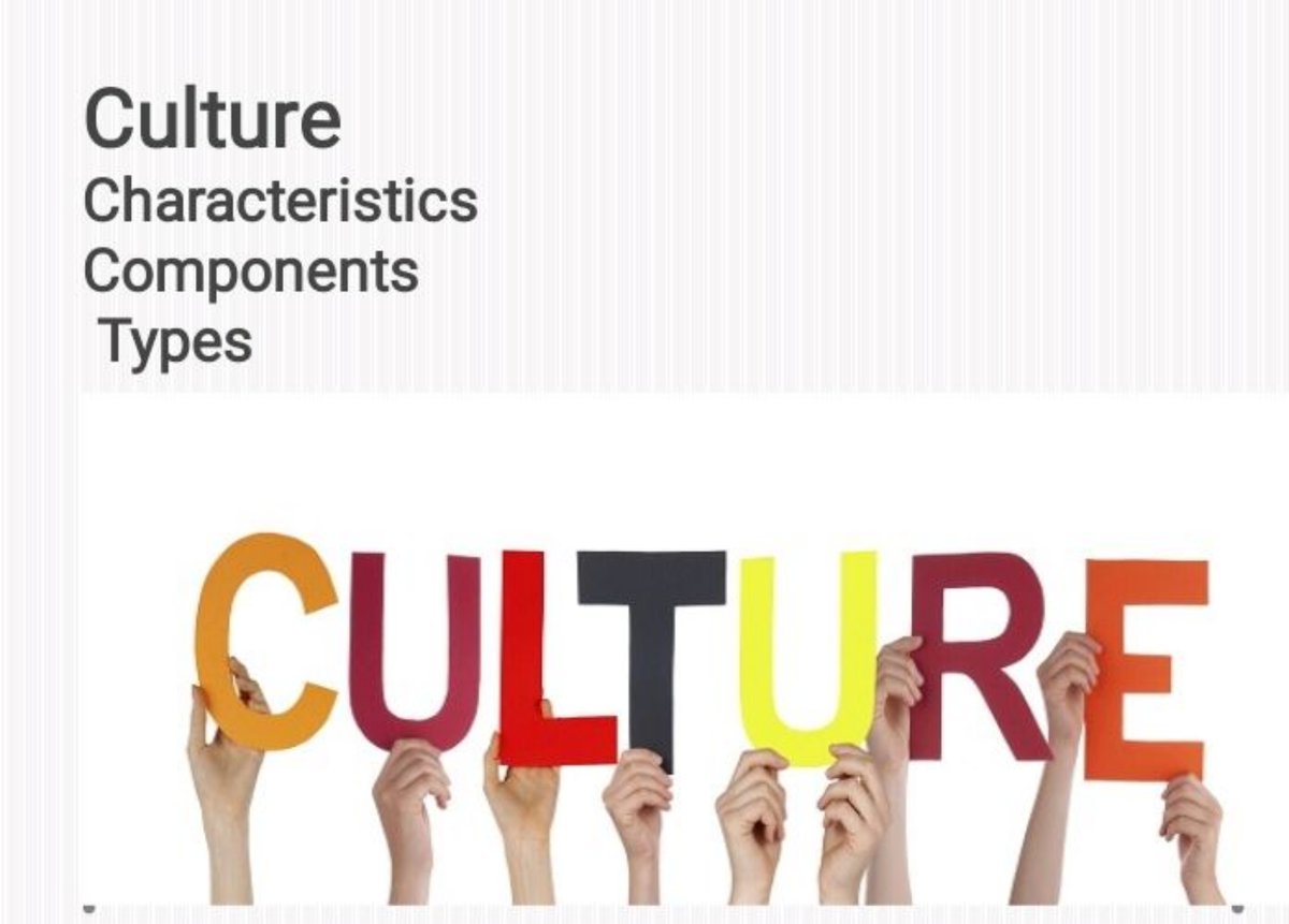 Culture Characteristics Components Types | Filo