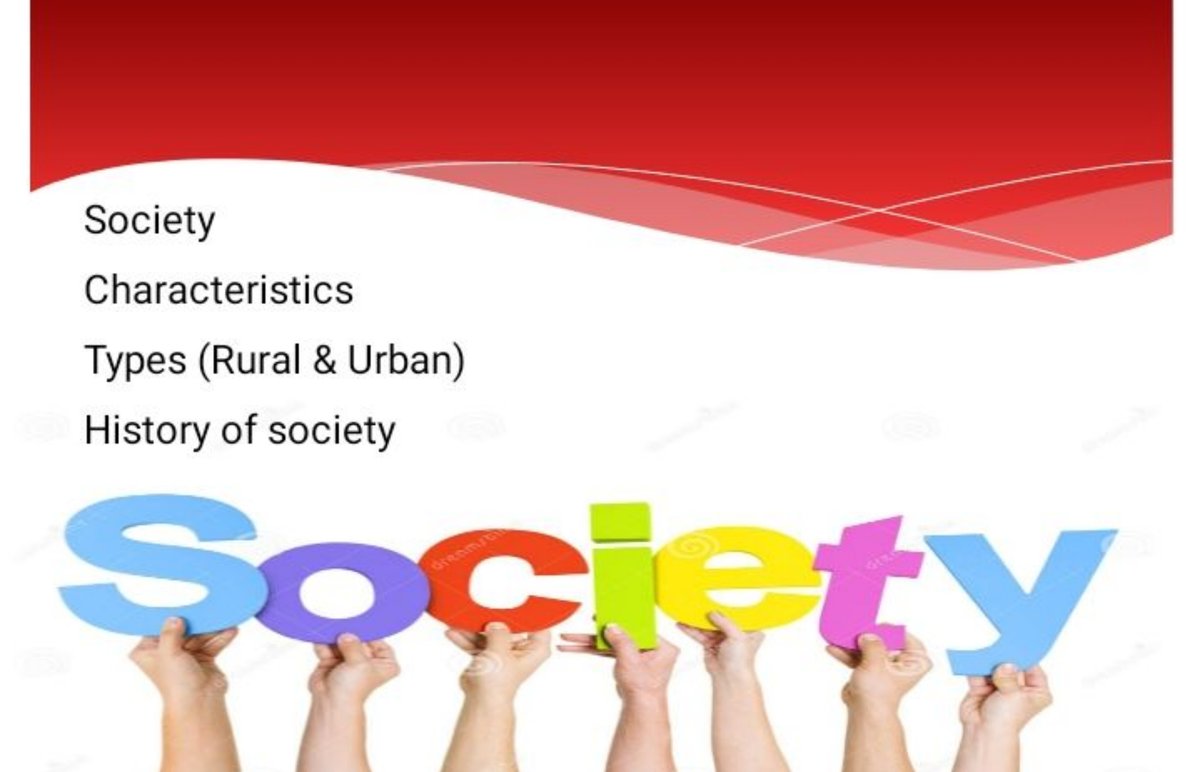 Society Characteristics Types (Rural & Urban) History of society | Filo
