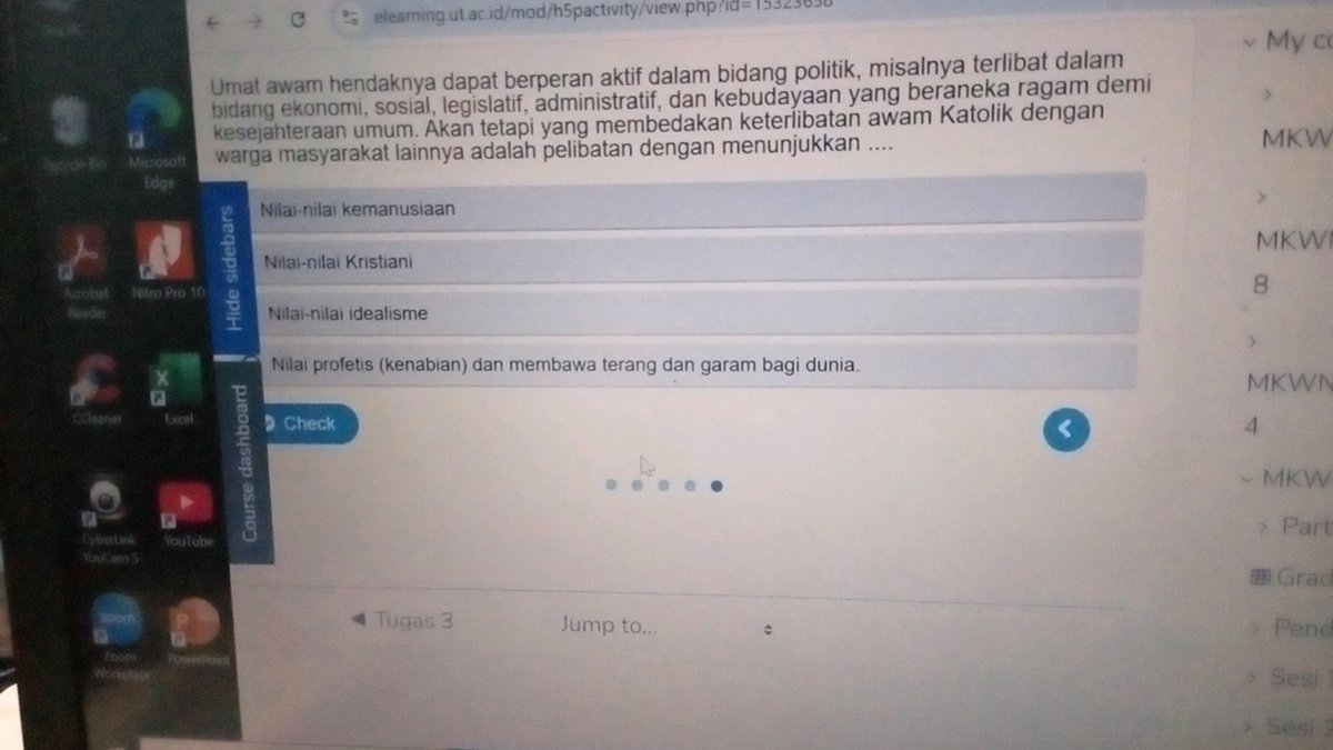 Umat awam hendaknya dapat berperan aktif dalam bidang politik, misalnya t..