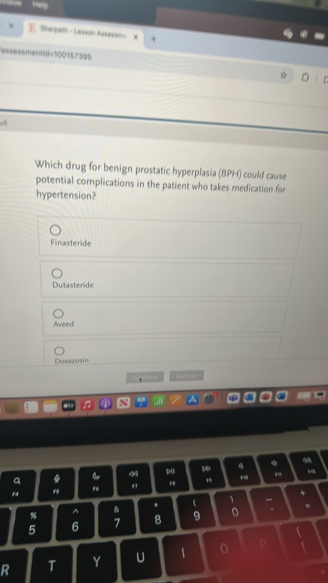 Which drug for benign prostatic hyperplasia (BPH) could cause potential c..
