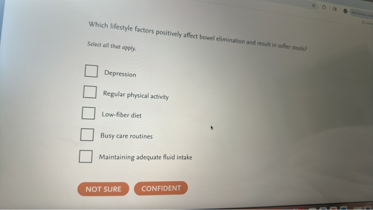 Which Lifestyle Factors Positively Affect Bowel Elimination And Result In