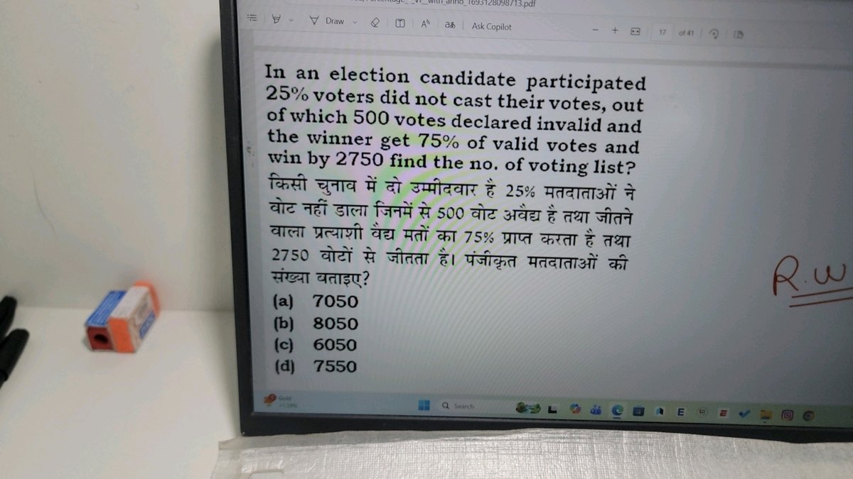 C 693128098713.pdf Aa | Ask Copilot Draw A a In an election candidate par..