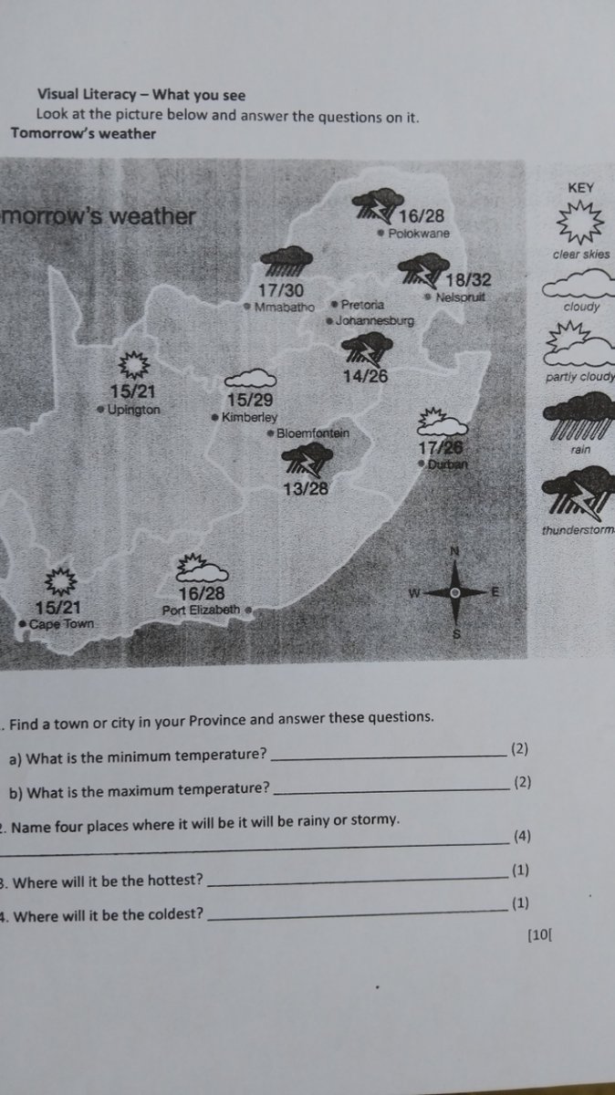 Visual Literacy - What you see Look at the picture below and answer the q..