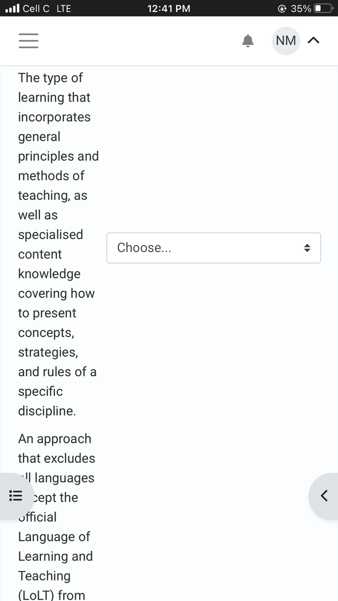 The type of learning that incorporates general principles and methods of