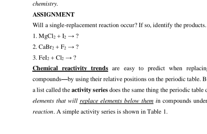 Will a single-replacement reaction occur? If so, identify the products.