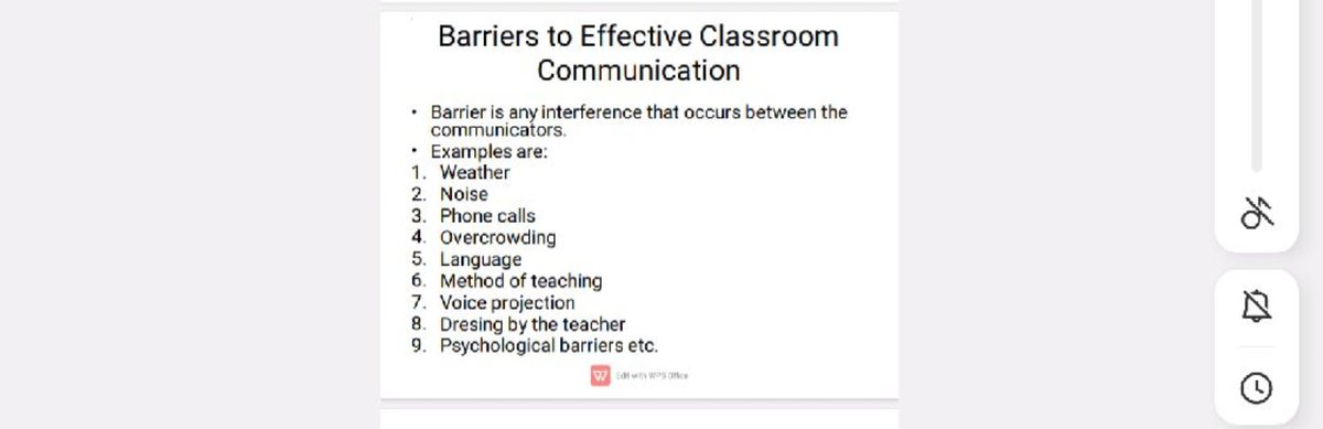 Barriers to Effective Classroom Communication Barrier is any interferenc..